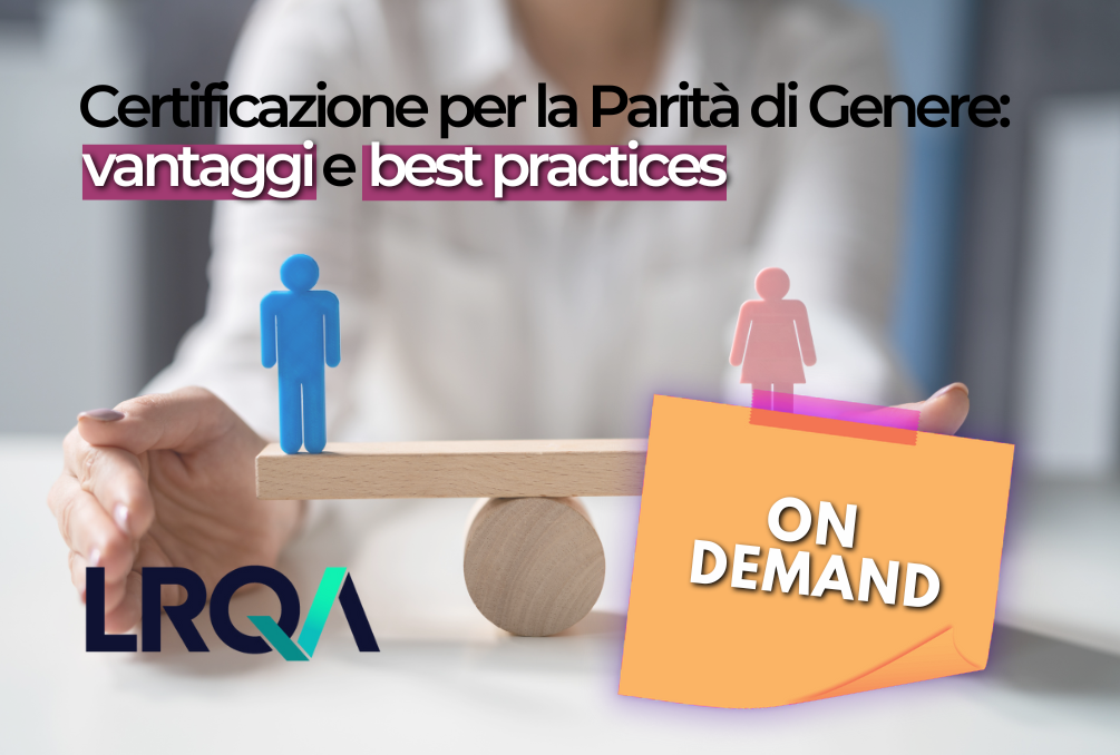 23 giugno 2025 - Certificazione per la Parità di Genere: vantaggi e best practices - Servizi Pro ...